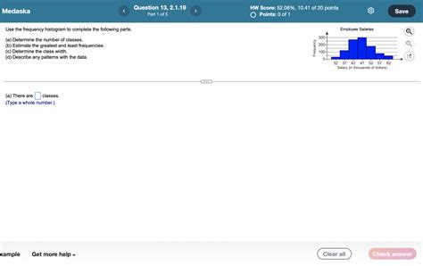 Solved Use The Frequency Histogram To Complete The Following Chegg