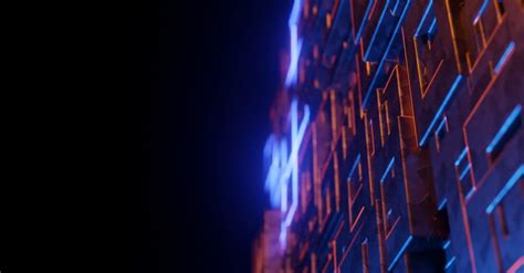 Безкоштовне стокове відео 3 D Led абстрактний абстрактні технології апельсин блискучий