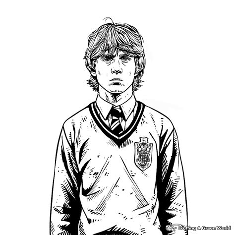 Weasley Ron Clipartmag Clipart Coloring Sketch Coloring Page