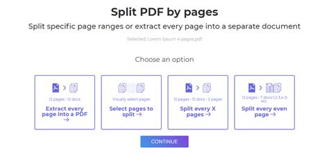 split pdf by pages for free using