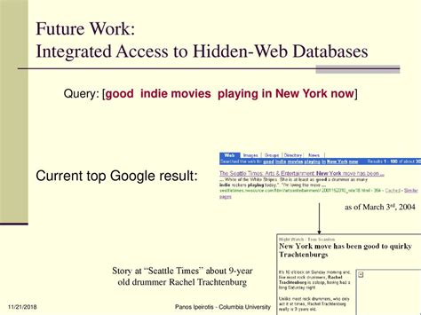 Classifying And Searching Hidden Web Text Databases Ppt Download