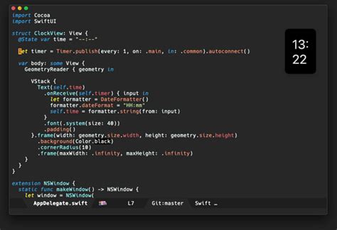 Swiftui Macos Desk Clock