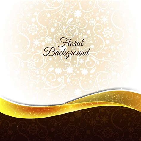 دانلود بک گراند لایه باز قهوه ای Floral Background Visiting Card Design Graphic Design