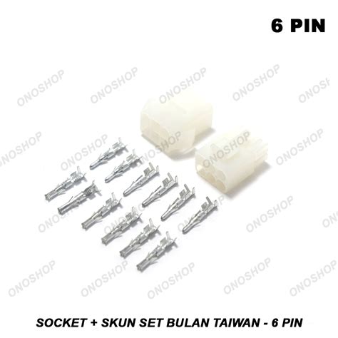 Jual Socket Skun Set Bulat Taiwan 6 Pin Shopee Indonesia