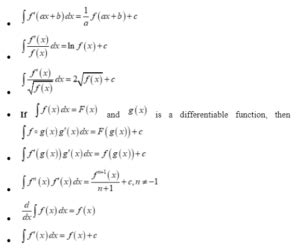 List Of Integral Formulas Rules For Integration Solved Example Pdf
