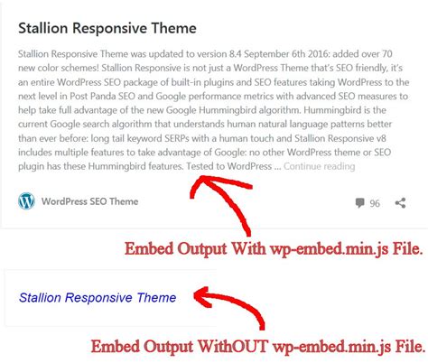 Disable Embeds WordPress Plugin