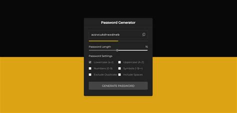 How To Make Password Generator In Html Css And Javascript Coding Stella
