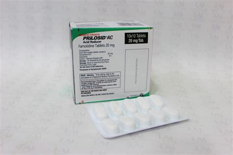 Famotidine Tablets 20mg Prilosid Ac