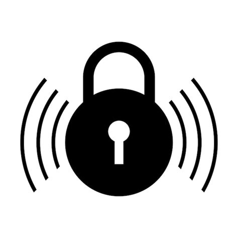 Premium Vector Locked Wifi Signal Icon