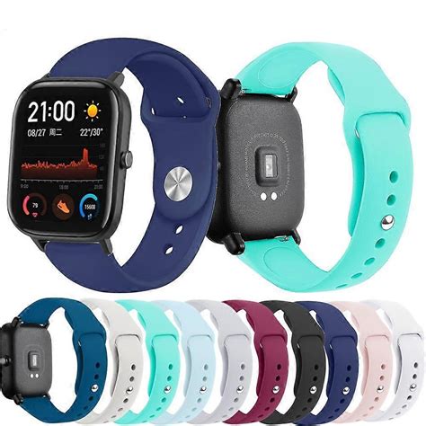 20mm Silicone Strap For Xiaomi Huami Amazfit Gtsgts 2gts 2ebip Bit