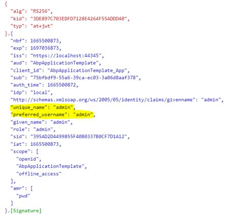 How To Remove The Unused Claims In Access Token Support Abp Io
