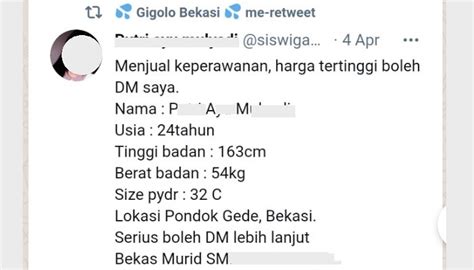 Gadis Berusia Tahun Nekat Lelang Keperawanannya Di Twitter Katanya Harga Tertinggi Boleh Dm