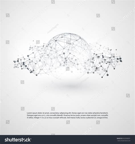 Black White Modern Minimal Style Cloud Stock Vector Royalty Free