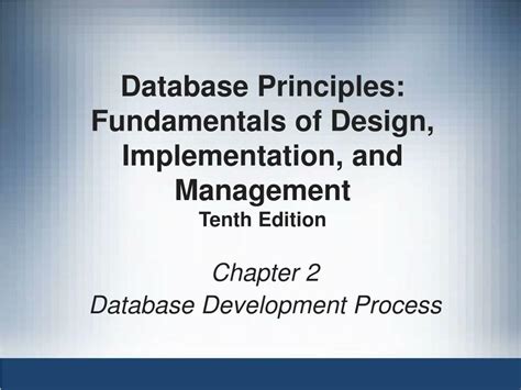 Ppt Chapter 2 Database Development Process Powerpoint Presentation Free Download Id1650232