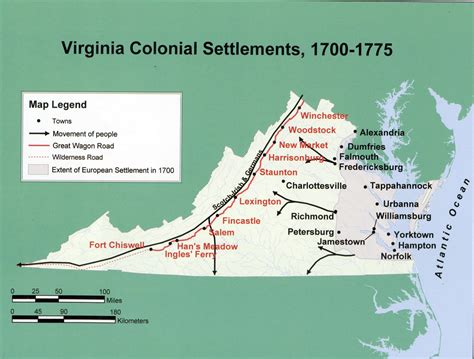 County Map Of Virginia 1775 Virginia Map