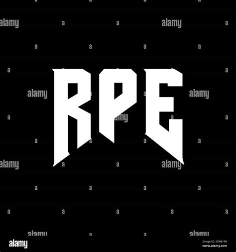 Rpe Letter Logo Design For Technology Company Rpe Logo Design Black And White Color Combination