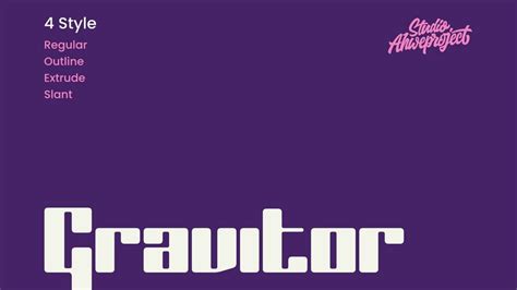 Gravitor Font › Fontesk