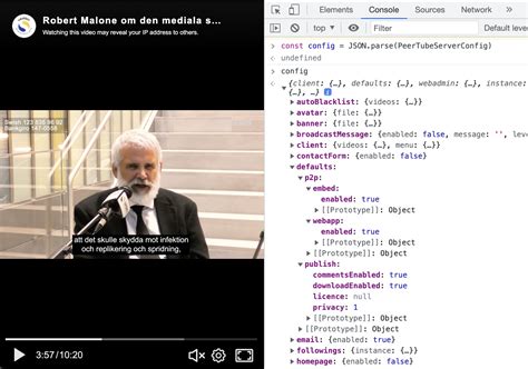 make the warningtitle default `false` or configurable in the embedded video player · issue