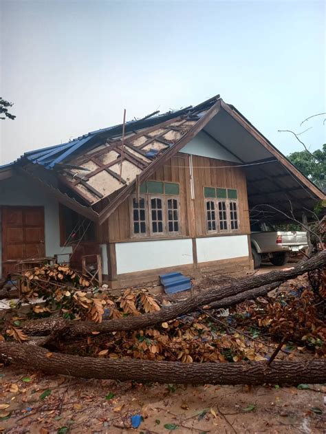 อ แม่วาง จ เชียงใหม่ เกิดเหตุวาตภัยบ้านเรือนได้รับความเสียหาย ต้นไม้ล้ม