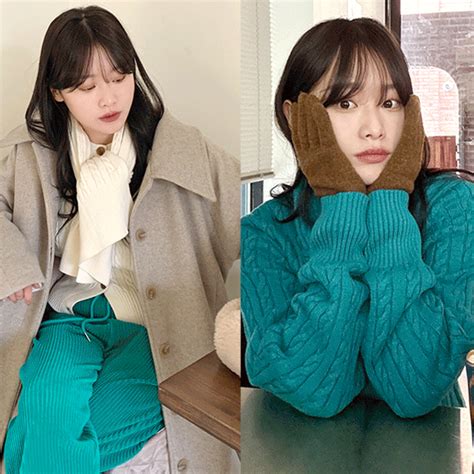 캐시꽈배기r가디건 머플러set 에이블리