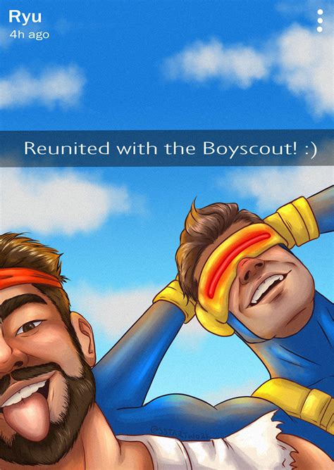 Ryu And Cyclops Hanging Out By Me R Streetfighter