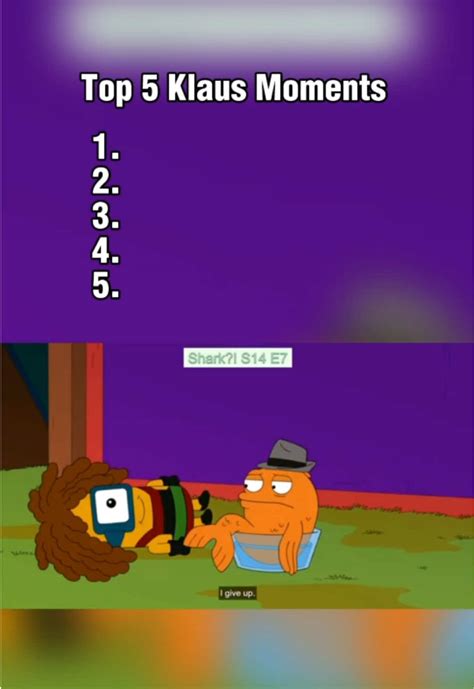 Top 5 Hilarious Klaus Moments In American Dad Tiktok