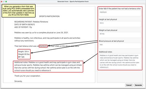 Generate Forms In Pcc Ehr Pcc Learn