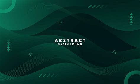 Abstract Dark Green Background With Wavy Shapes Flowing And Curvy Shapes This Asset Is