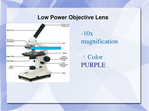Magnification Of The Low Power Objective Lens Is Usually