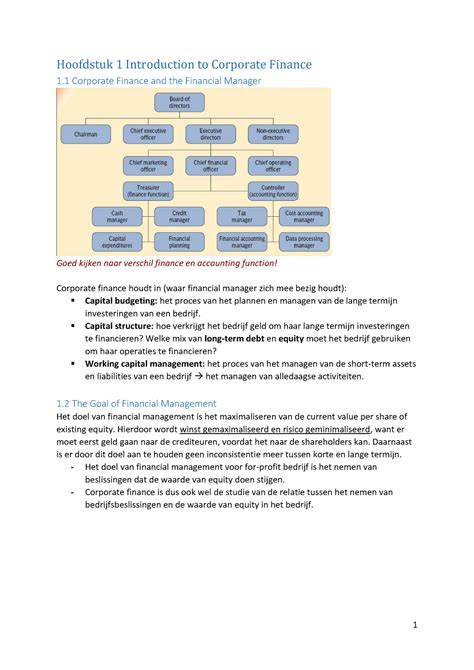Samenvatting Corporate Finance Warning Tt Undefined Function 32 Warning Tt Undefined