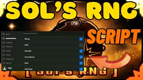 UNBELIEVABLE Sols RNG Scripts INSTANT WINS MAX LUCK BOOST YouTube