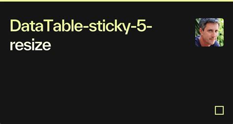 React Column Resizer Examples Codesandbox
