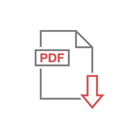 premium vector pdf document download icon vector template