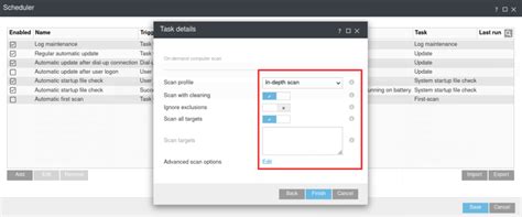 Schedule Scan Via Policy Prosperita Knowledge Based