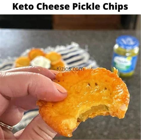 keto cheese pickle chips low carb snack recipe