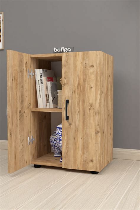 Comfo 2 დონიანი მრავალფუნქციური კარადა ფიჭვის ფაქტურით Bf 767