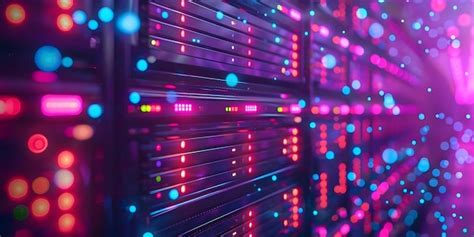 Premium Photo Exploring Cloud Computing Technology A Closeup Of A Server Room Concept Cloud