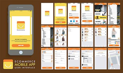 Layout For Material Design Ui Ux And Gui With Varied Login Screens