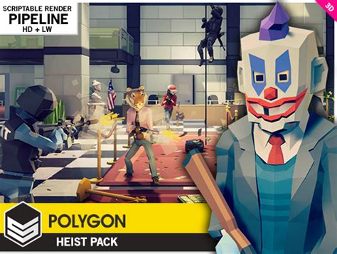 polygon heist pack 3d unity3d unity assest for free
