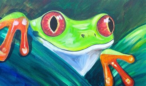 Beginner Acrylic Tutorial Tree Frog The Art Sherpa Tree Frog Art Acrylic Tutorials