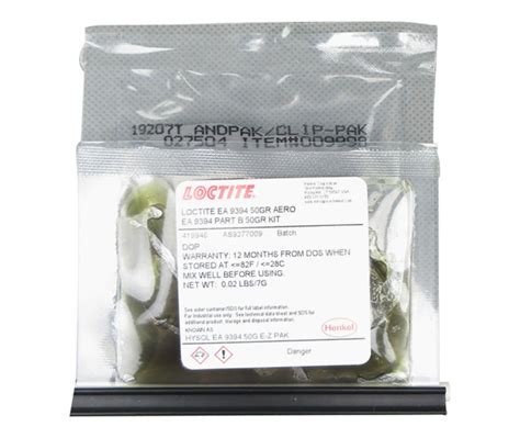 Henkel Loctite Ea 9394 Epoxy Adhesive 50 Gram E Z Pak
