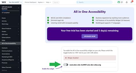 Wix Ada Compliance Widget Installation All In One Accessibility
