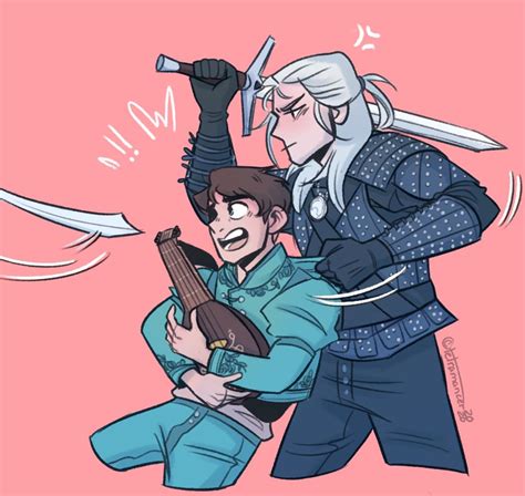 ️geralt X Jaskier The Witcher ️ Забавные иллюстрации Ведьмак Фандом