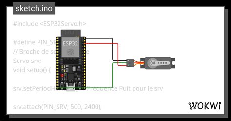 Servomoteur Wokwi Esp32 Stm32 Arduino Simulator