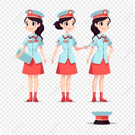 Lpn 클립 아트 네 개의 여성 유니폼 만화 벡터 나누는 인간의 몸 Png 일러스트 무료 다운로드 Lovepik