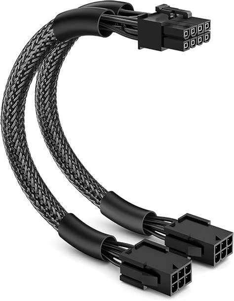Jandd Pcie Power Adapter Cable Dual 6 Pin Female To 8 Pin