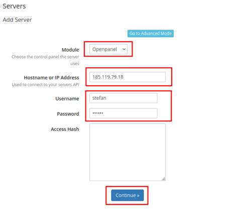 OpenPanel Account Provisioning WHMCS Marketplace