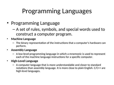 Introduction To The Programing Fundamentals Courseppt