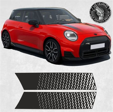 Bonnet Die Cut Stripes Kit To Fit Mini J01 Electric Cooper E Se Jcw