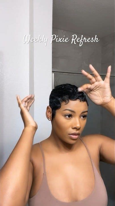 Weekly Refresh Less Than An Hour And My Pixie Is Back 💁🏾‍♀️ Pixiecut